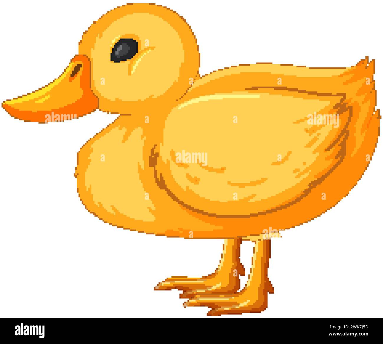Bright yellow duckling in a vector style Stock Vector Image & Art - Alamy