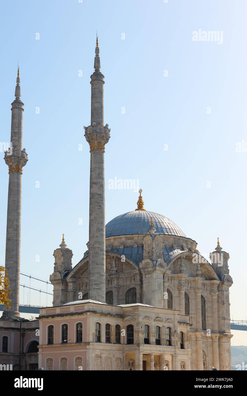 Ortakoy Mosque aka Buyuk Mecidiye Cami vertical photo. Travel to ...