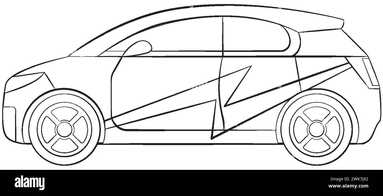 Car aerodynamics profile Stock Vector Images - Alamy
