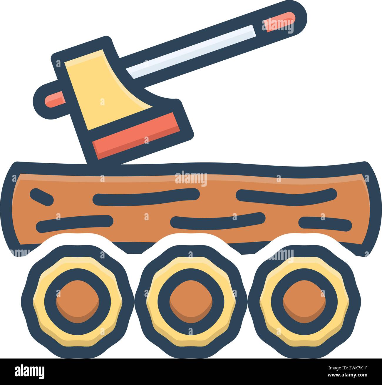 Icon for logged,lumber Stock Vector Image & Art - Alamy
