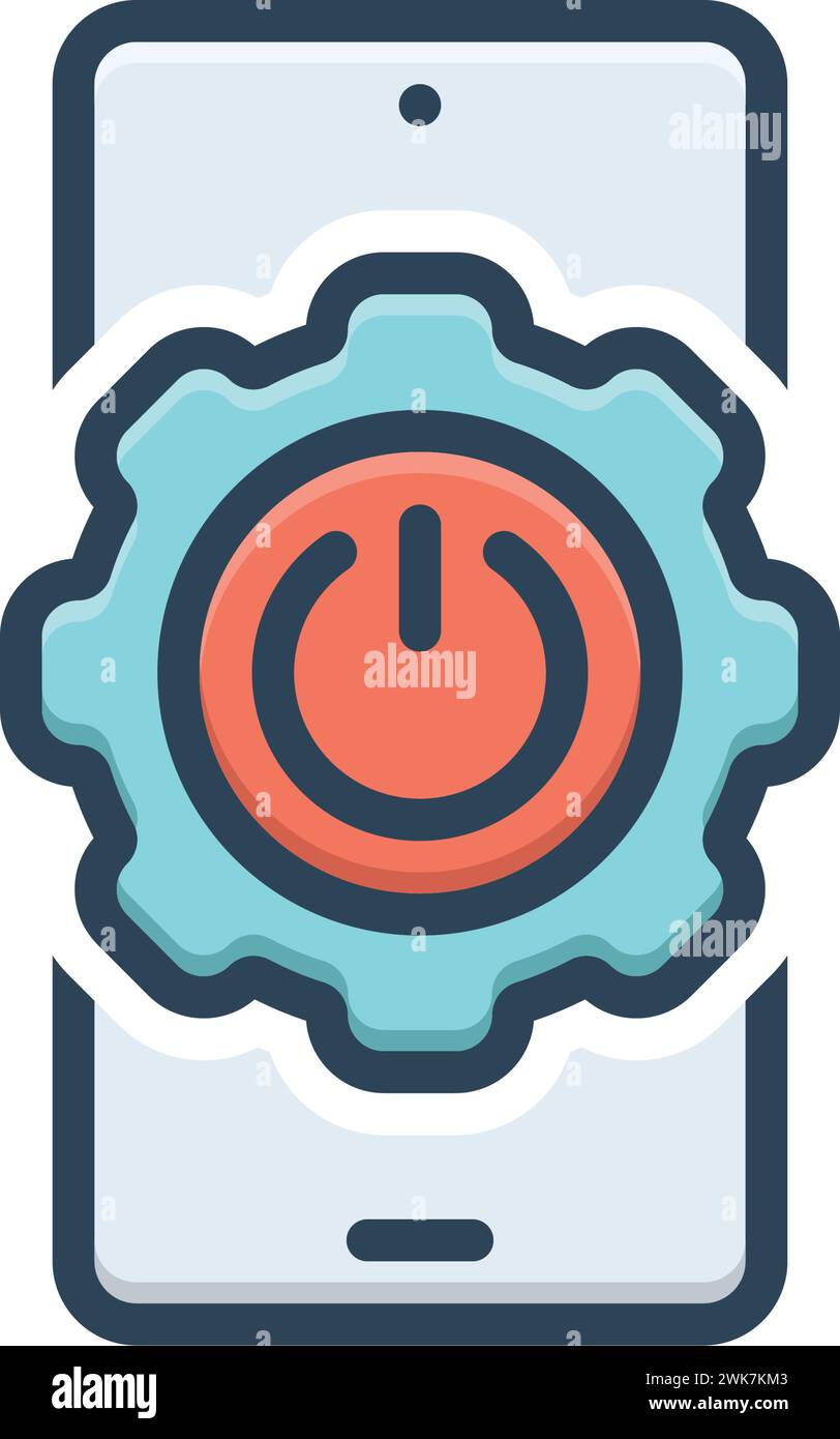 Icon for activated,operate Stock Vector Image & Art - Alamy