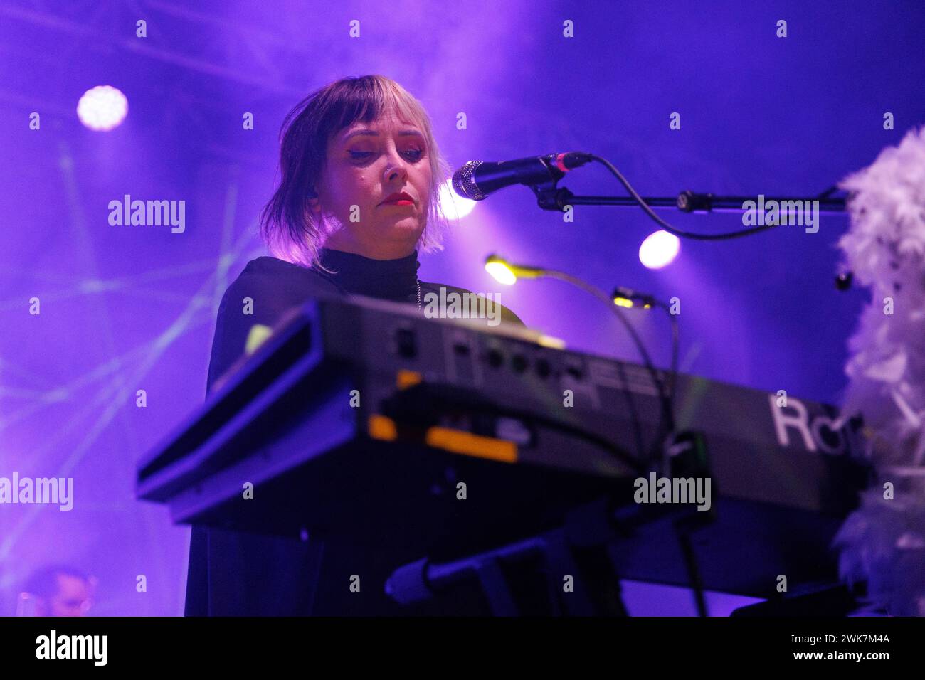 Birmingham, UK. 18th Feb, 2024. Rachel Goswell of Slowdive performing ...