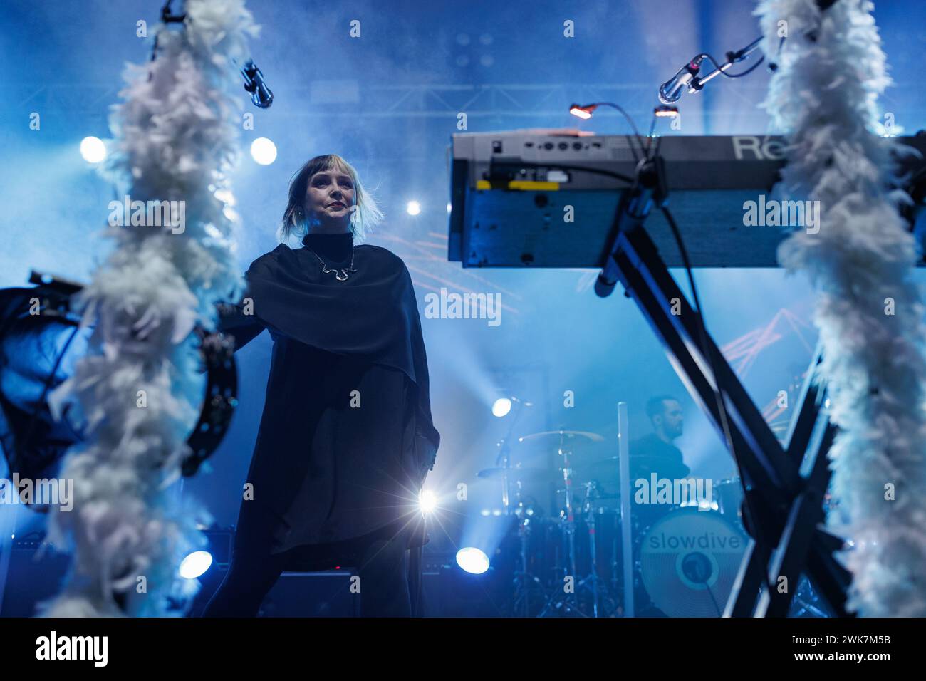18th Feb, 2024. Rachel Goswell of Slowdive performing live onstage ...