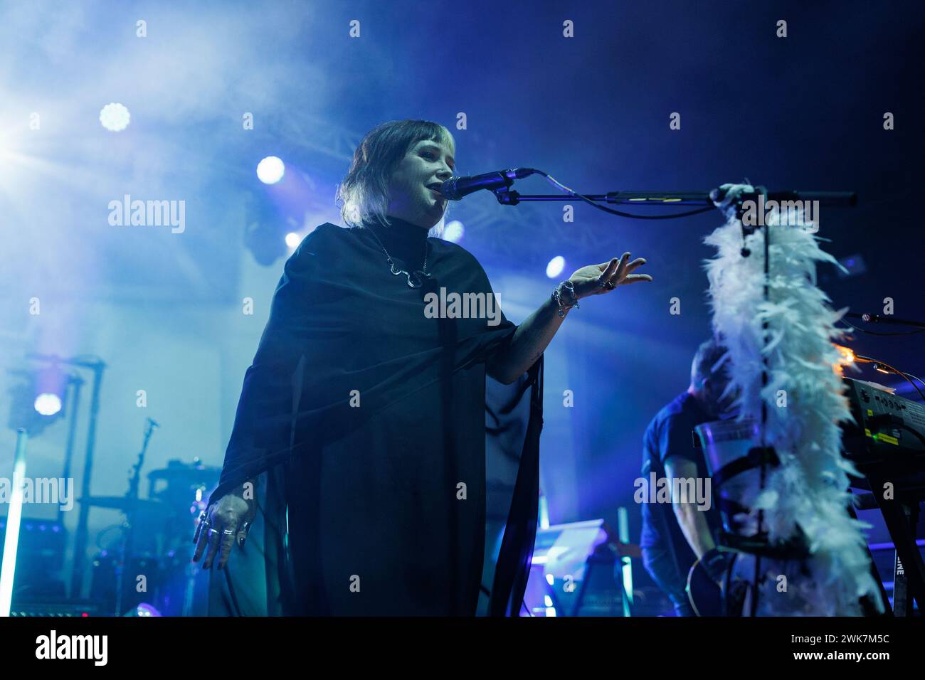 18th Feb, 2024. Rachel Goswell of Slowdive performing live onstage ...