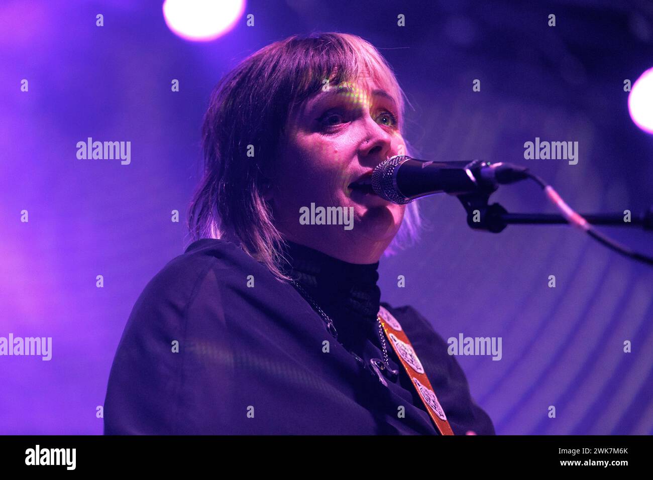 18th Feb, 2024. Rachel Goswell of Slowdive performing live onstage ...