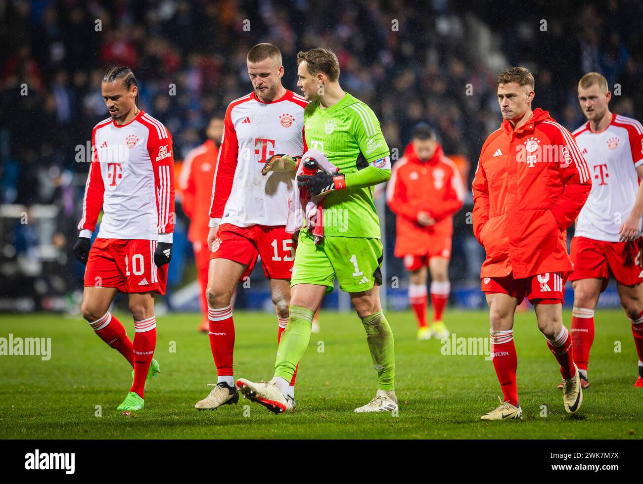 Bochum, Germany. 18th Feb 2024. Leroy Sane (Muenchen), Eric Dier ...