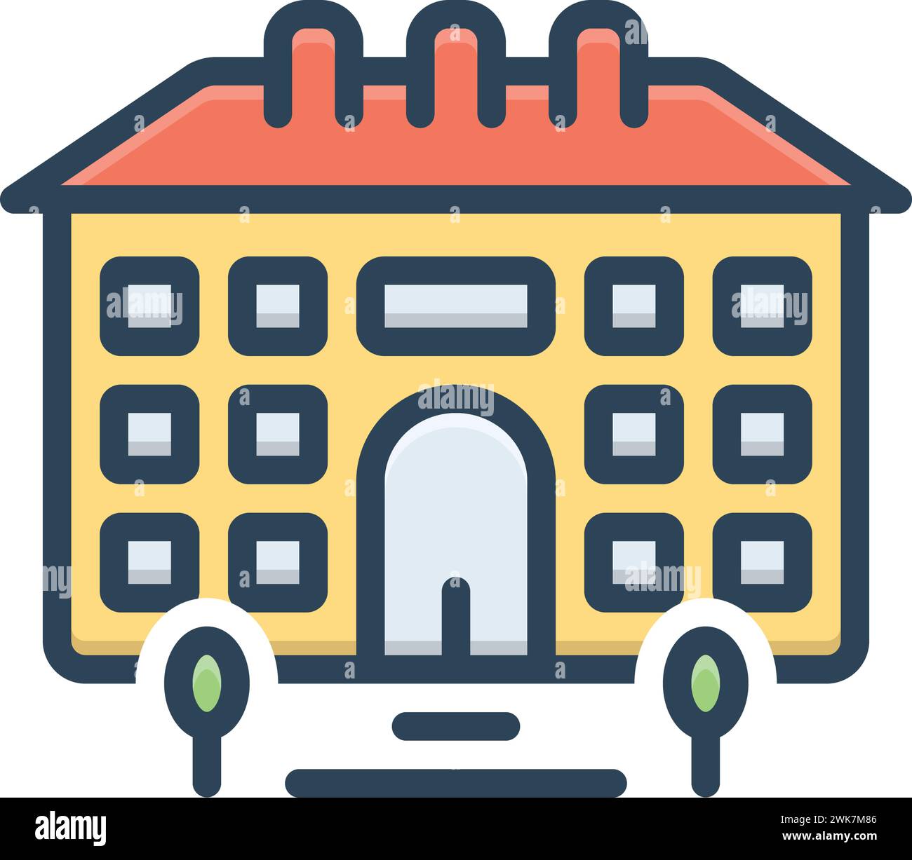 Icon for colonial,house Stock Vector Image & Art - Alamy