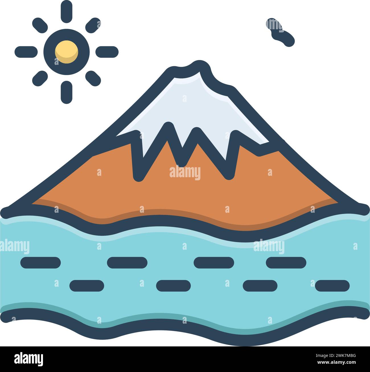 Mount fuji sign Stock Vector Images - Alamy