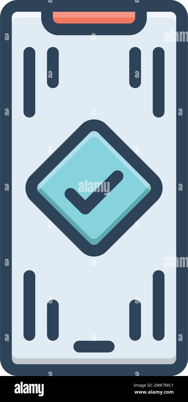 Icon for completed,absolute Stock Vector Image & Art - Alamy