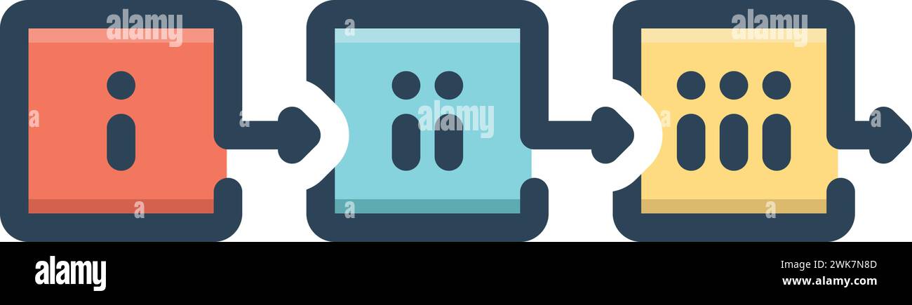 Icon for steps,processes Stock Vector Image & Art - Alamy