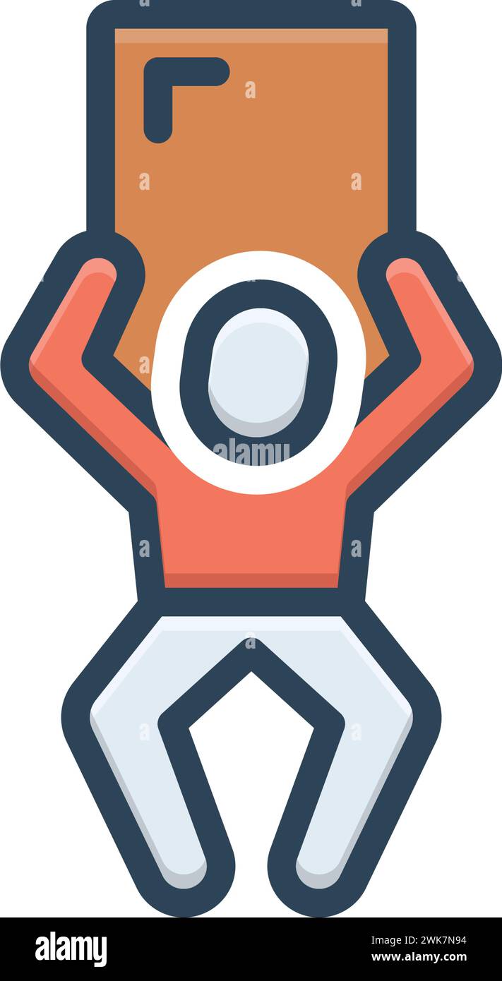 Icon for heavily,laboriously Stock Vector Image & Art - Alamy