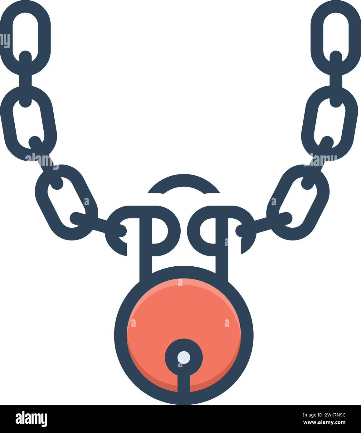 Chain with lock Stock Vector Images - Alamy