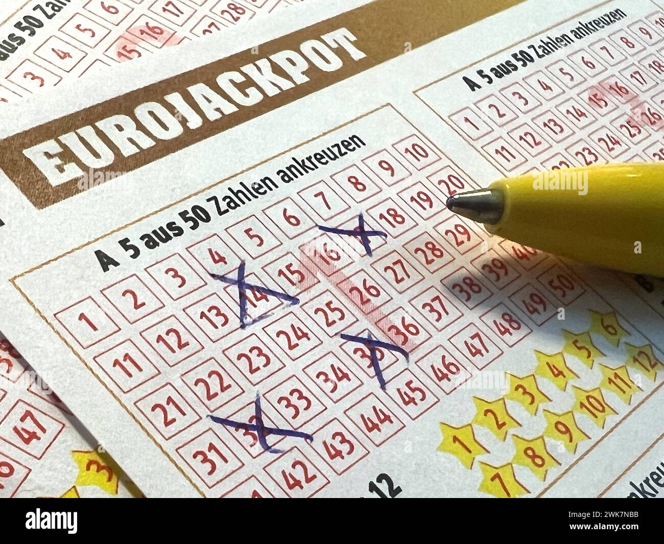 Tippschein Eurojackpot *** Eurojackpot ticket Copyright: xmix1x Stock ...