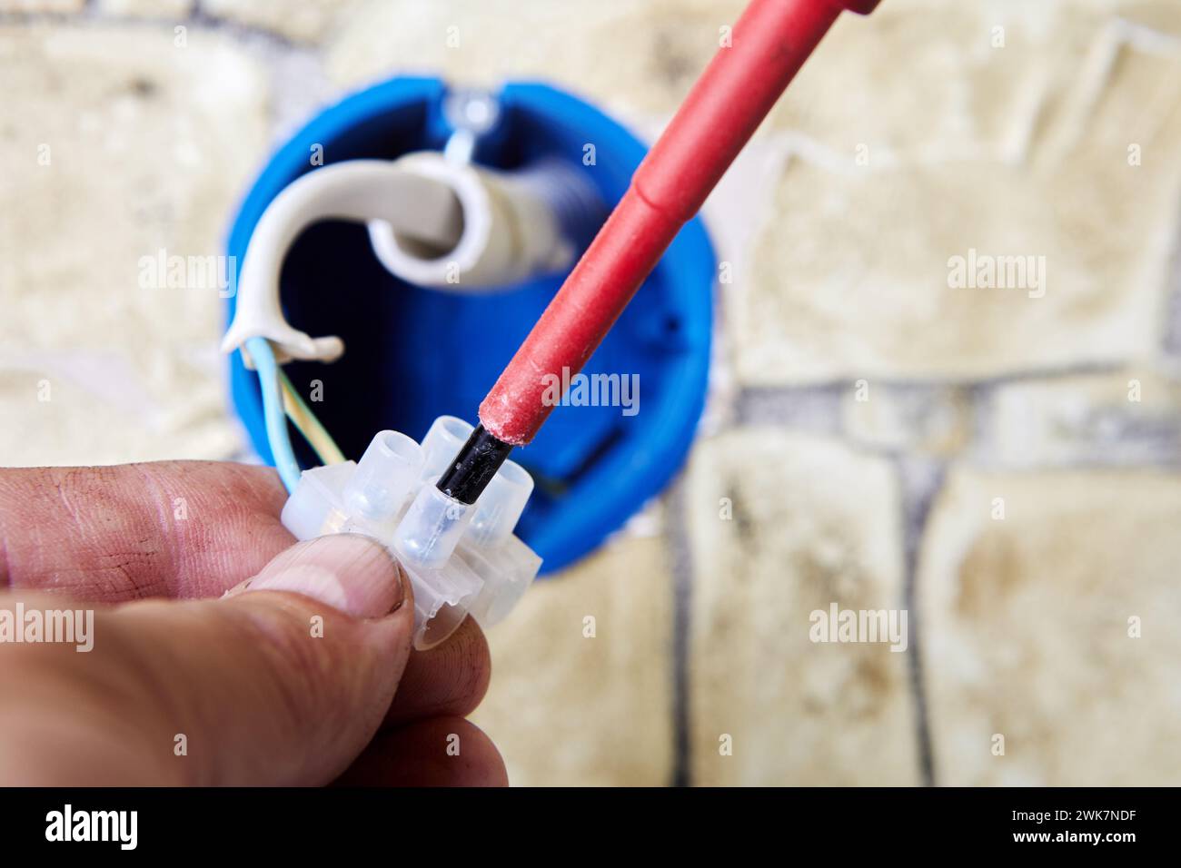 Plastic electrical connector or terminal blocks, an electrician ...