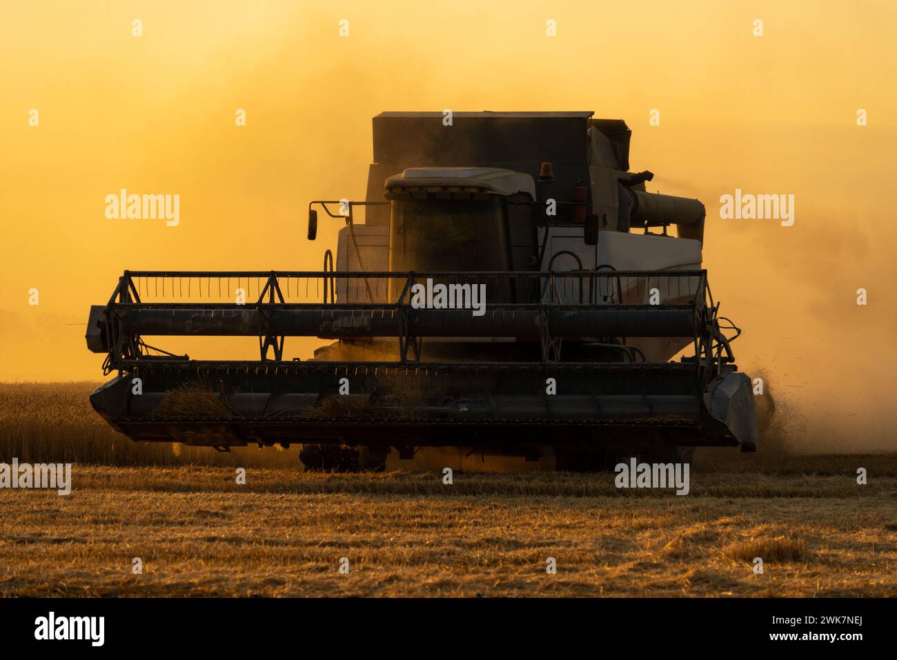 Combine at sunset hi-res stock photography and images - Alamy
