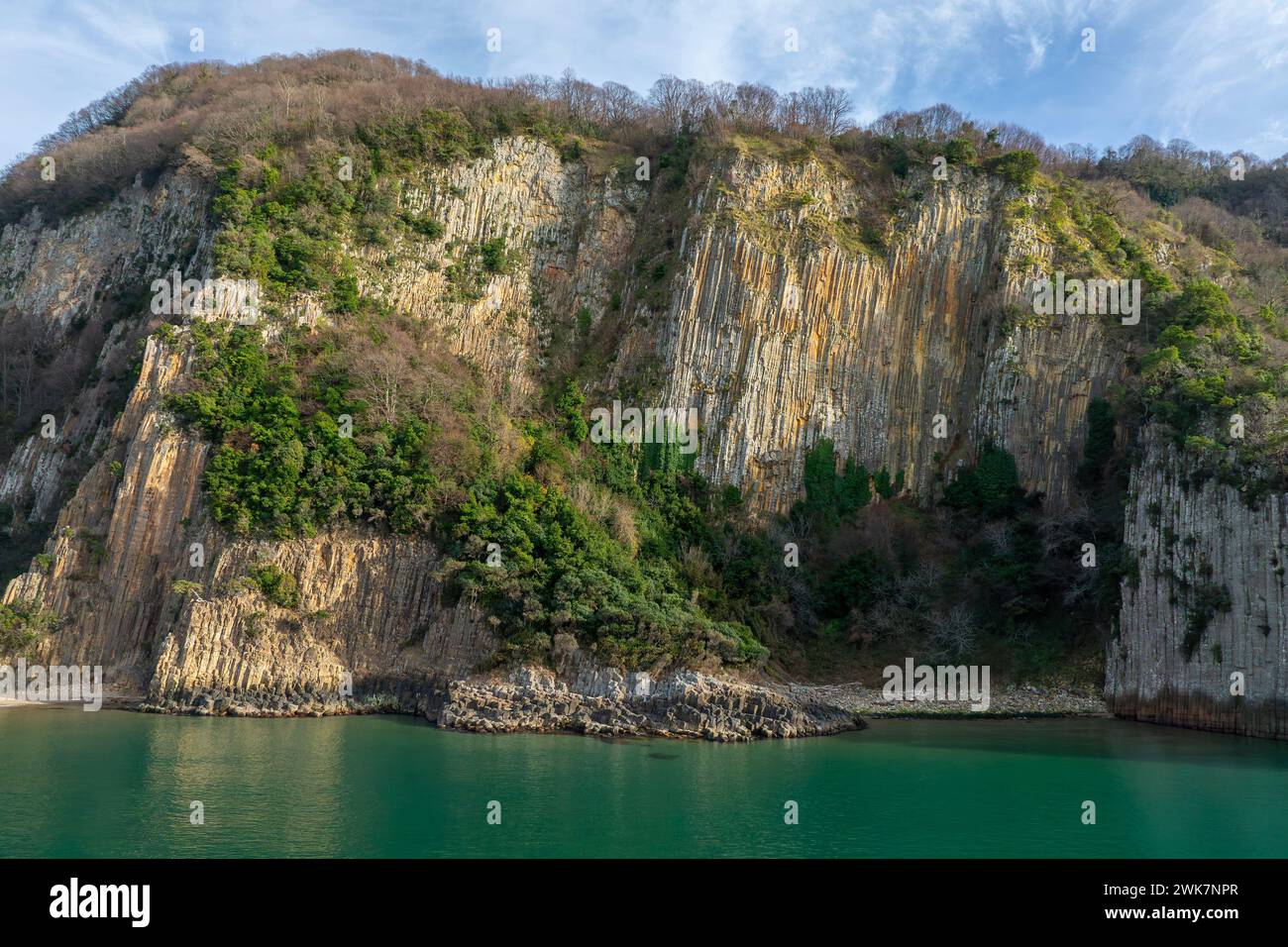 Lava columns formed 80 million years ago as a result of the cooling and ...