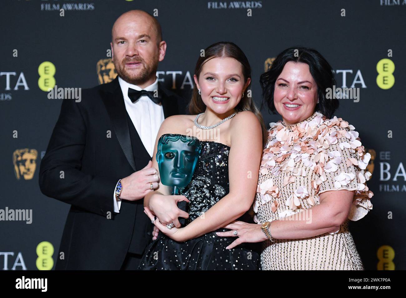 London, UK. 18th Feb, 2024. Wayne Mckenna- Bruce, Mia Mckenna-Bruce and ...