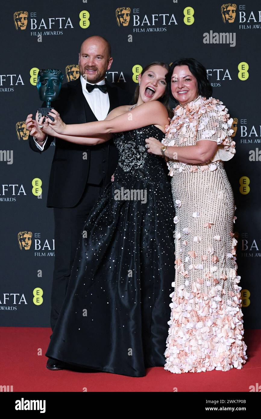 London, UK. 18th Feb, 2024. Wayne Mckenna- Bruce, Mia Mckenna-Bruce and ...