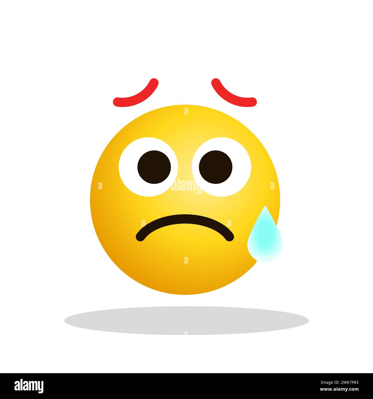 Art illustration Design Emoji face expression symbol emoticon of sad ...
