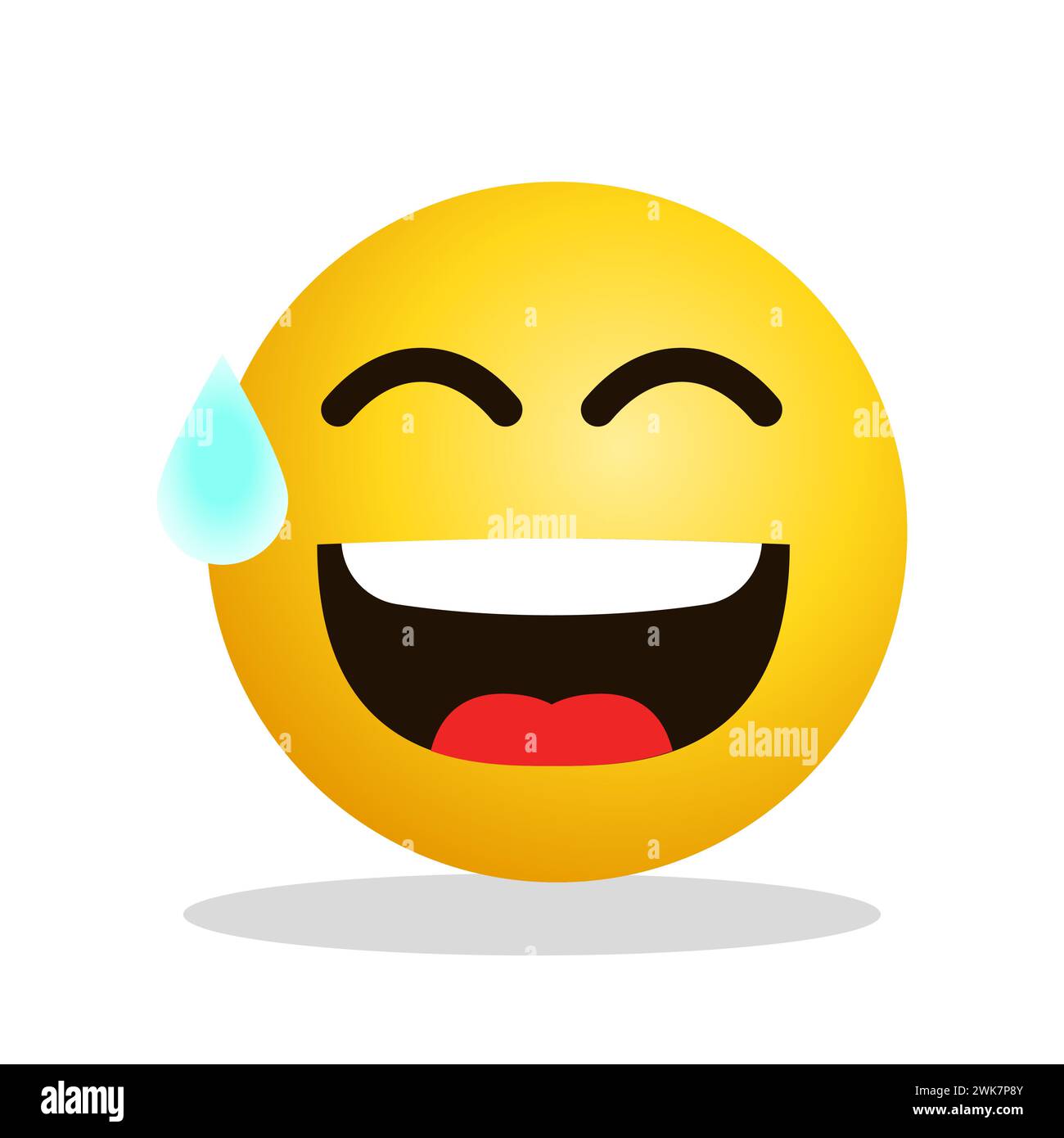 Art illustration Design Emoji face expression symbol emoticon of laugh ...
