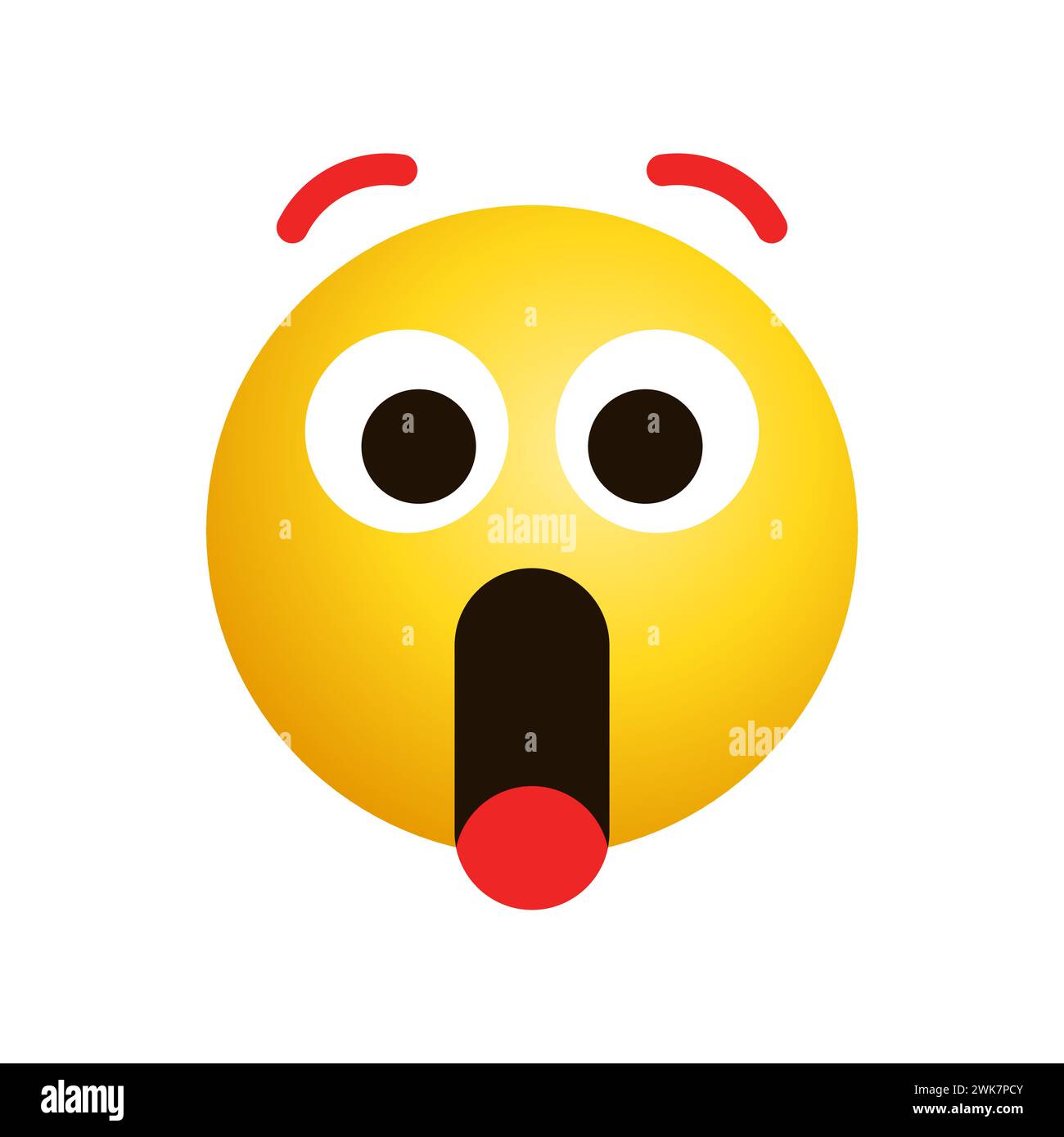 Art illustration Design Emoji face expression symbol emoticon of shock ...
