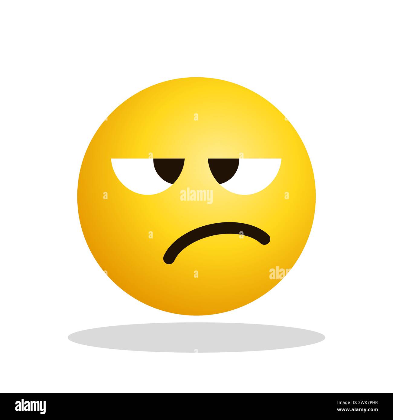 Art illustration Design Emoji face expression symbol emoticon of sad ...