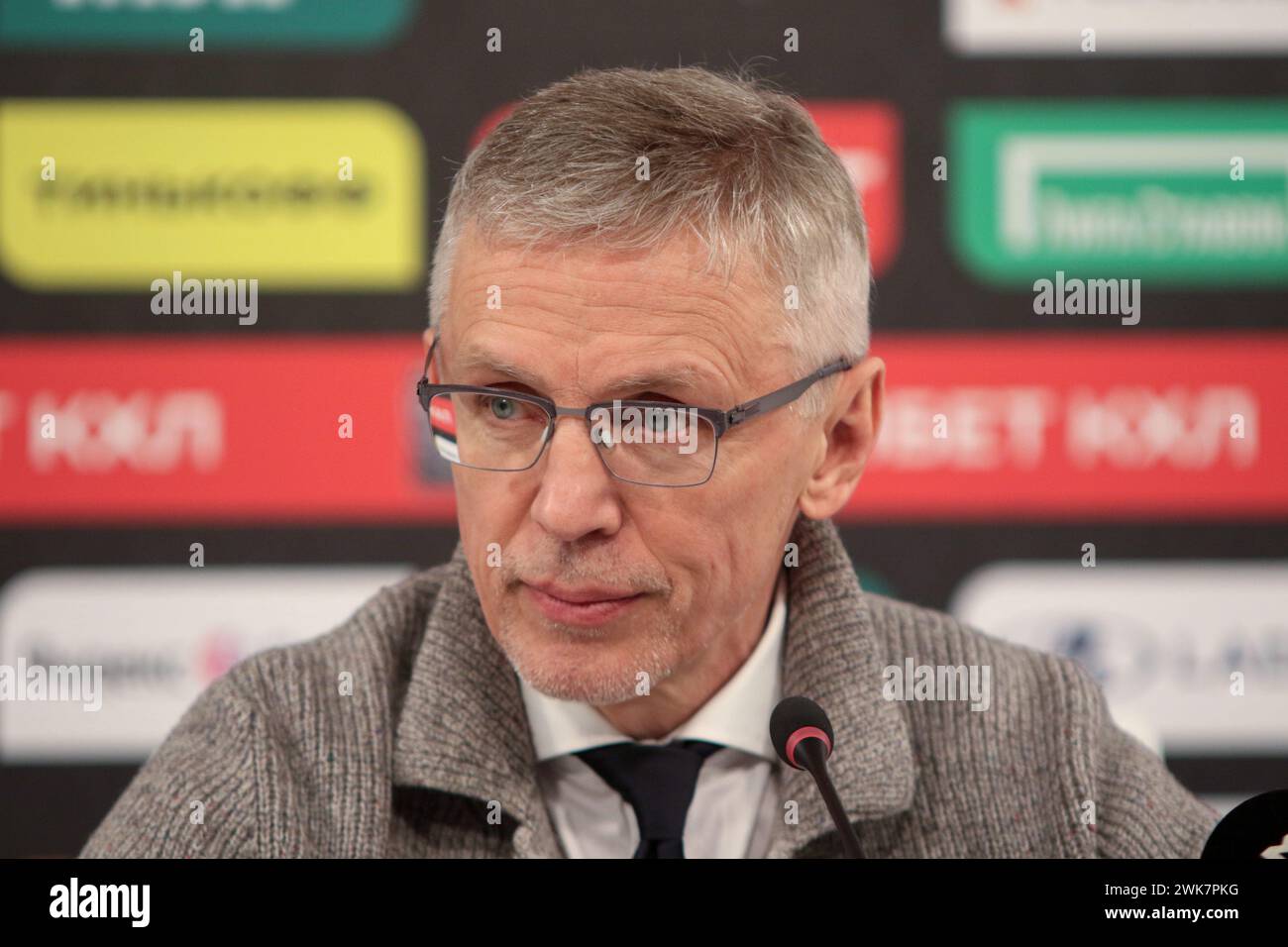 Saint Petersburg, Russia. 18th Feb, 2024. Igor Larionov, head coach of ...
