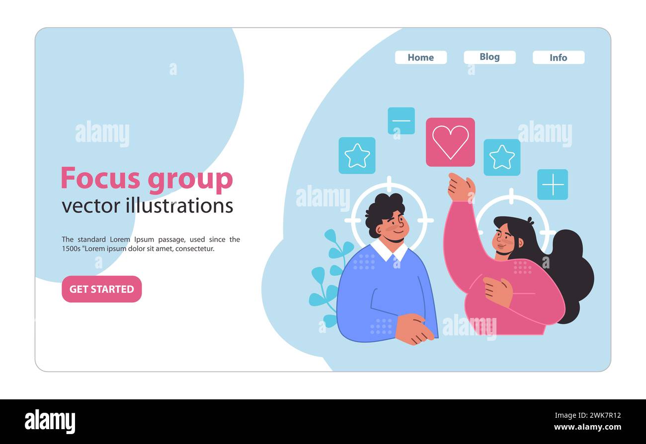 Focus group concept. Gathering consumer insights and preferences ...