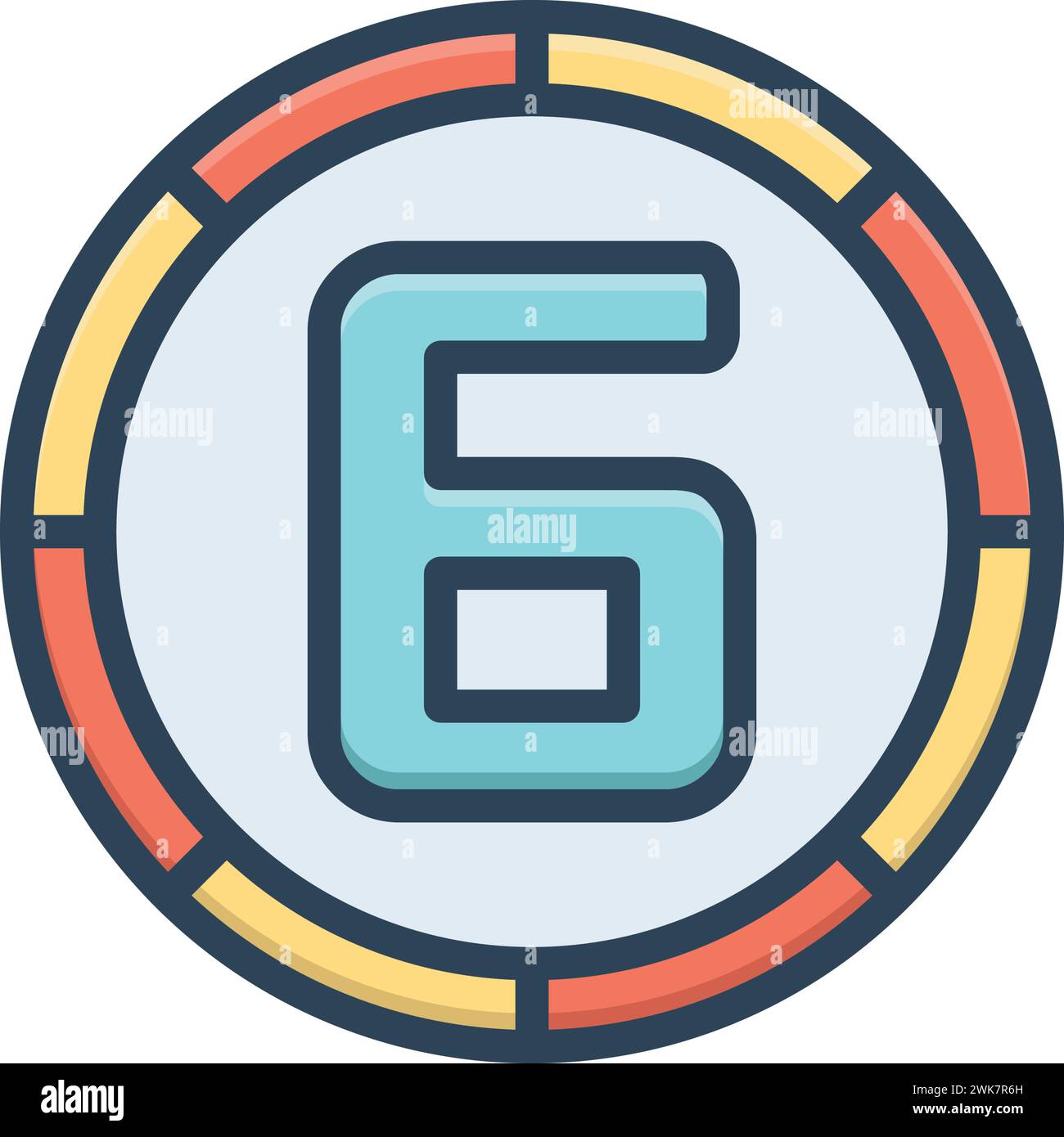 Icon for sixth,number Stock Vector Image & Art - Alamy