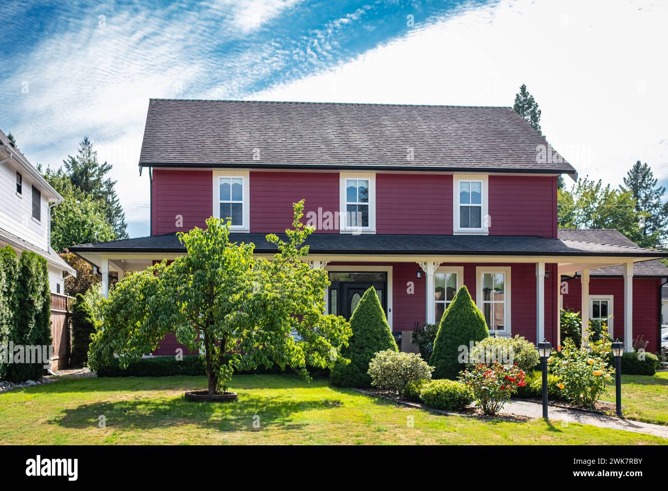 Big custom made luxury house in the suburbs of Vancouver, Canada. Large ...