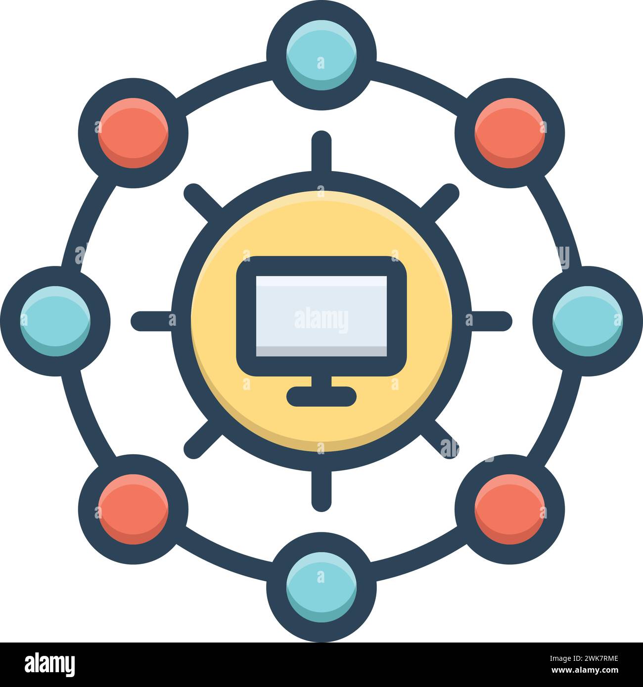 Multiple hub Stock Vector Images - Alamy