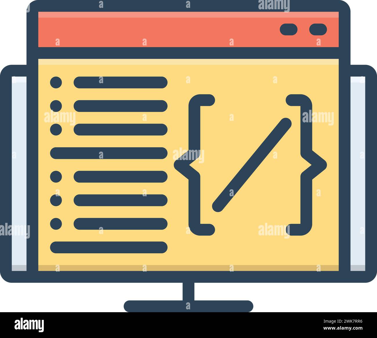 Icon for coding,script Stock Vector Image & Art - Alamy