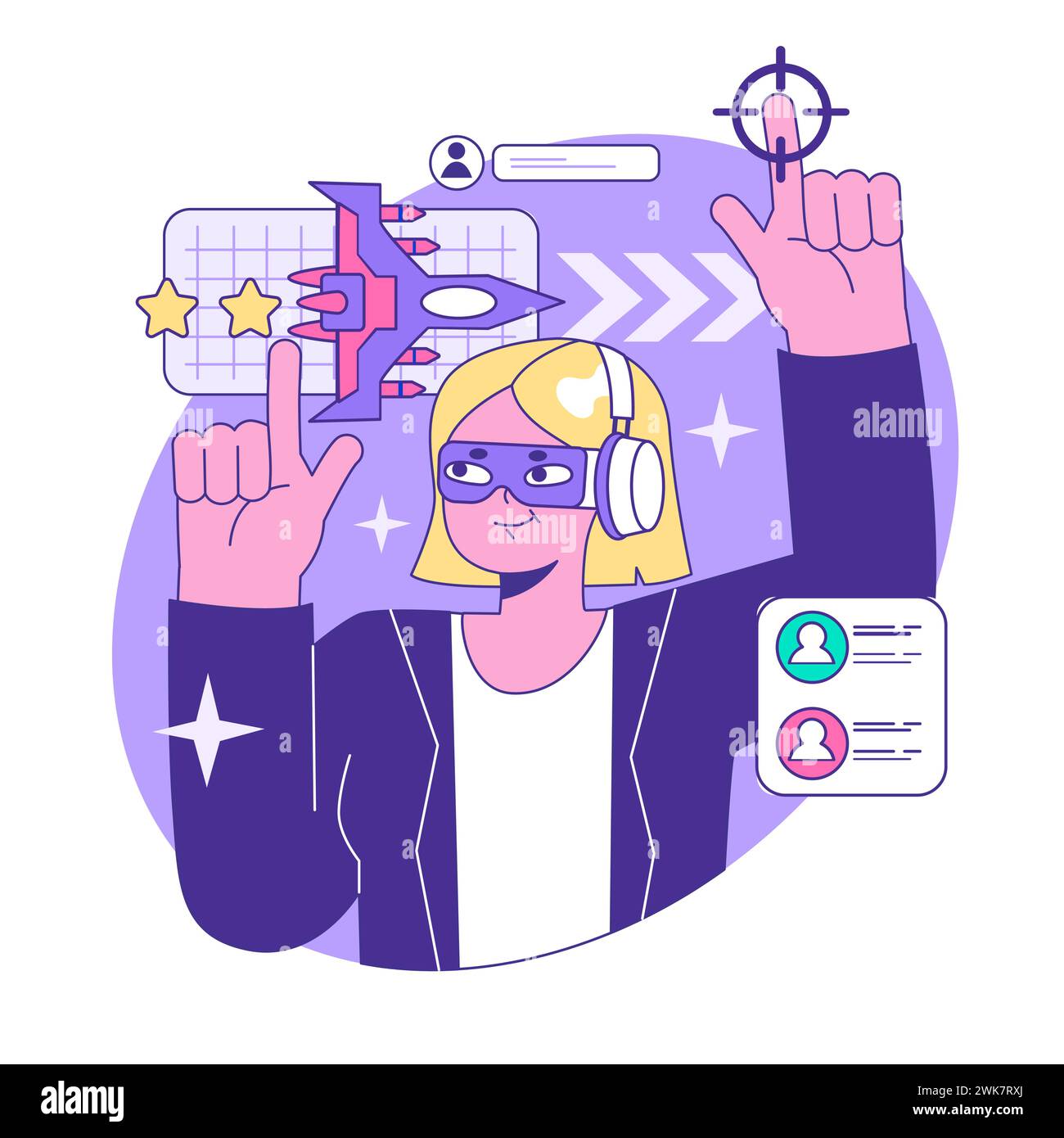 Metaverse. VR futuristic technology. Digital environment or online ...