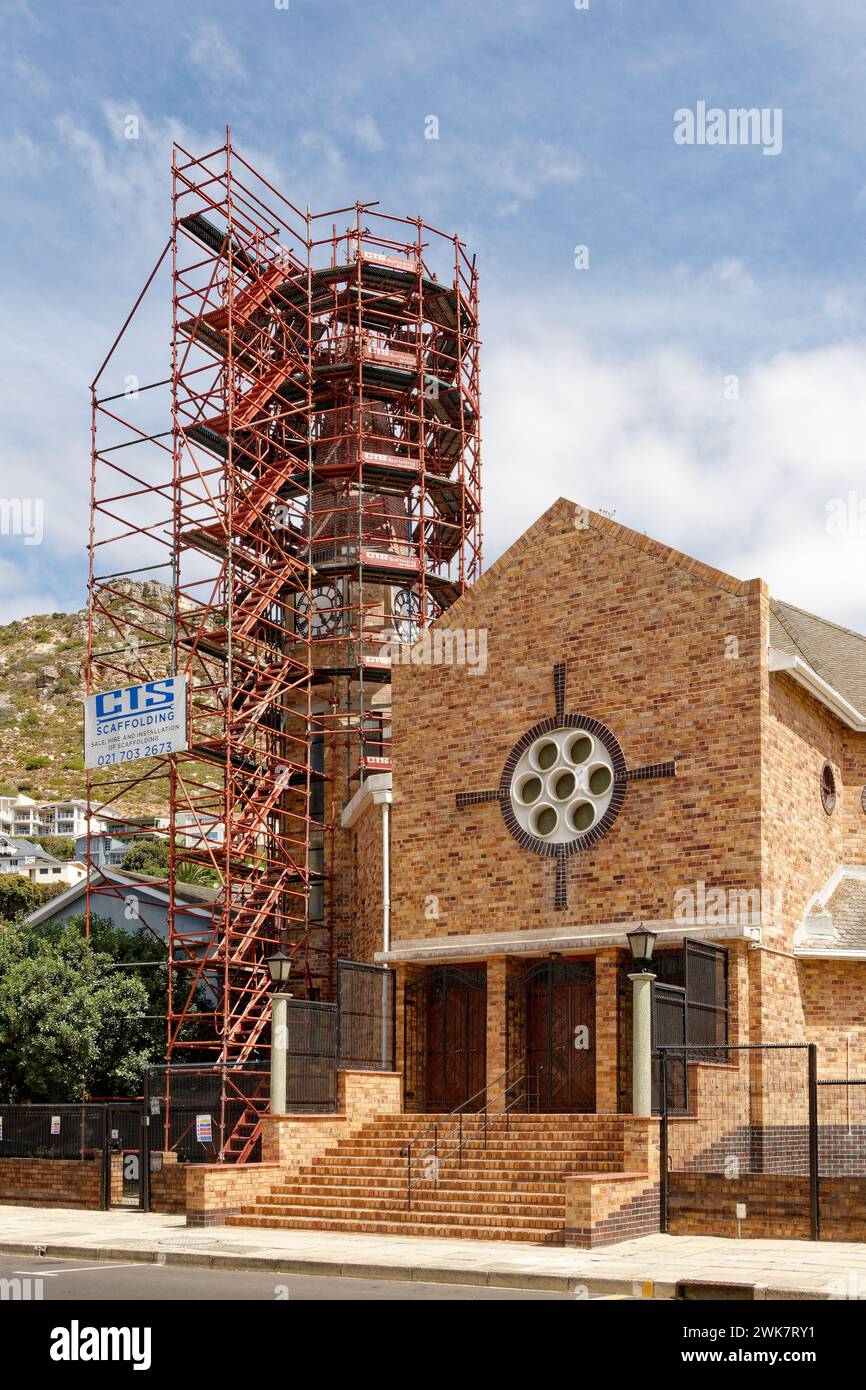 Church Steeple -Scaffolding Surround - church and Scaffolding Stock ...