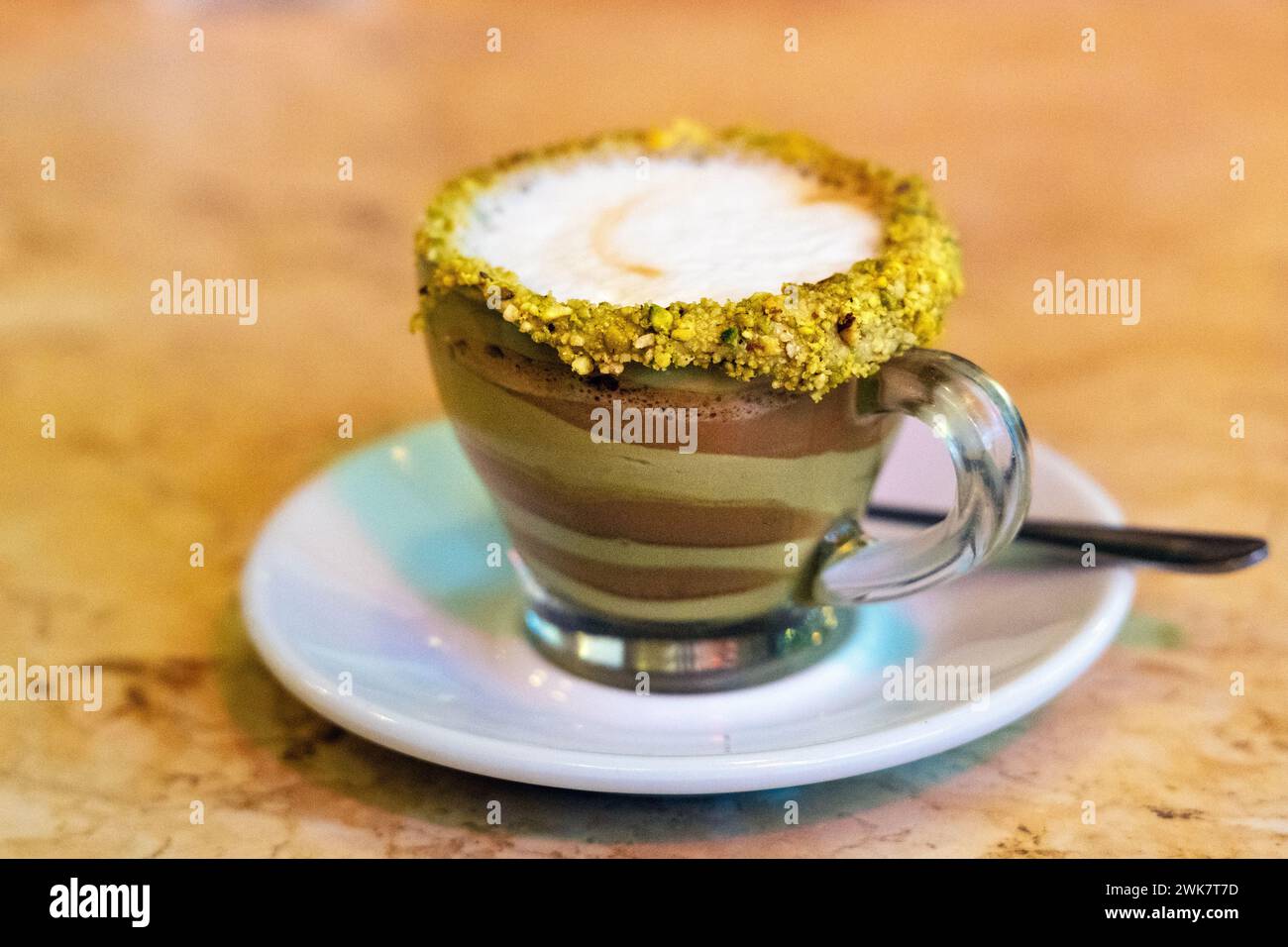 Pistachio macchiato hi-res stock photography and images - Alamy