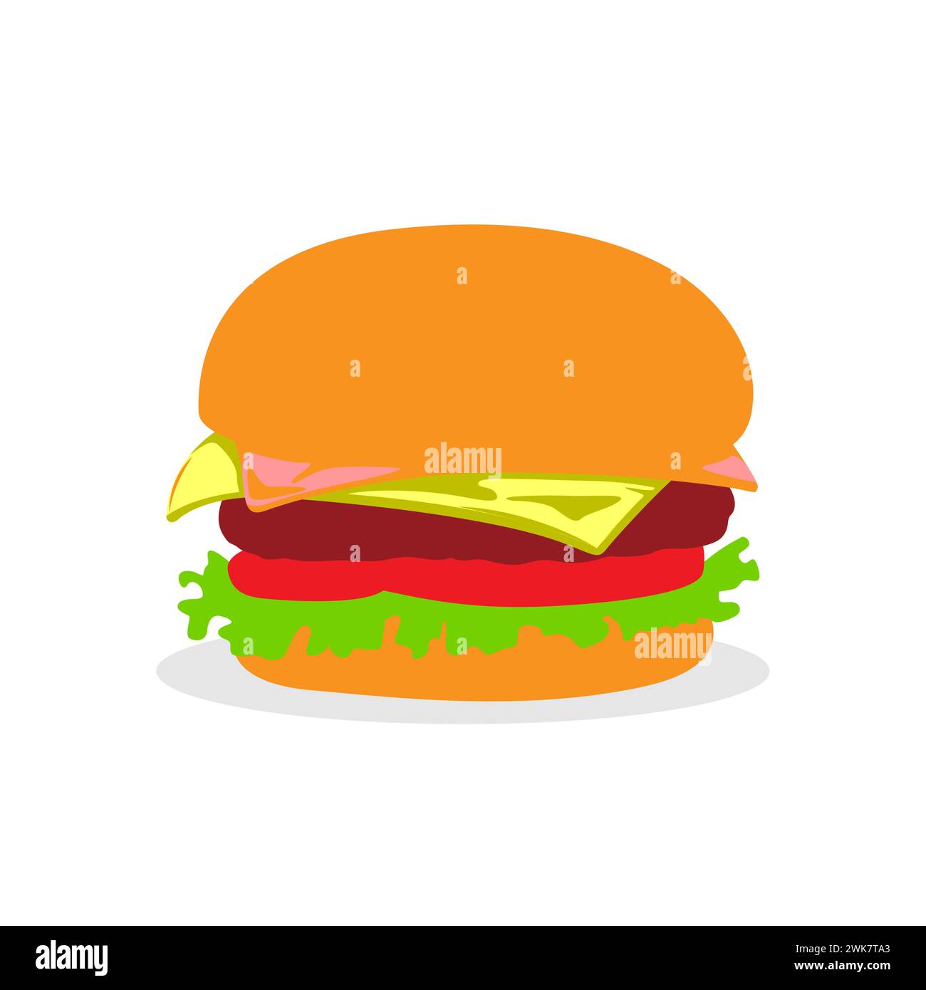 Art illustration design concept fast junk food seamless symbol logo of ...