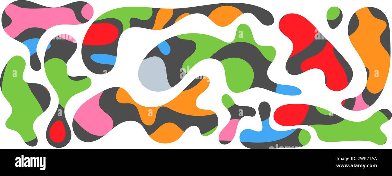 Freeform blob shapes. Abstracts amoeba shapes, freeform organic ...