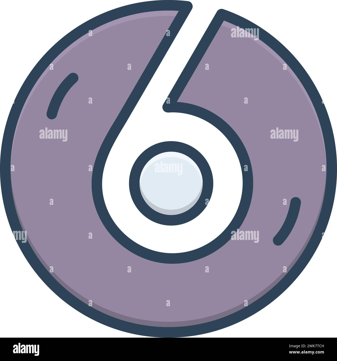 Icon for six,letter Stock Vector Image & Art - Alamy