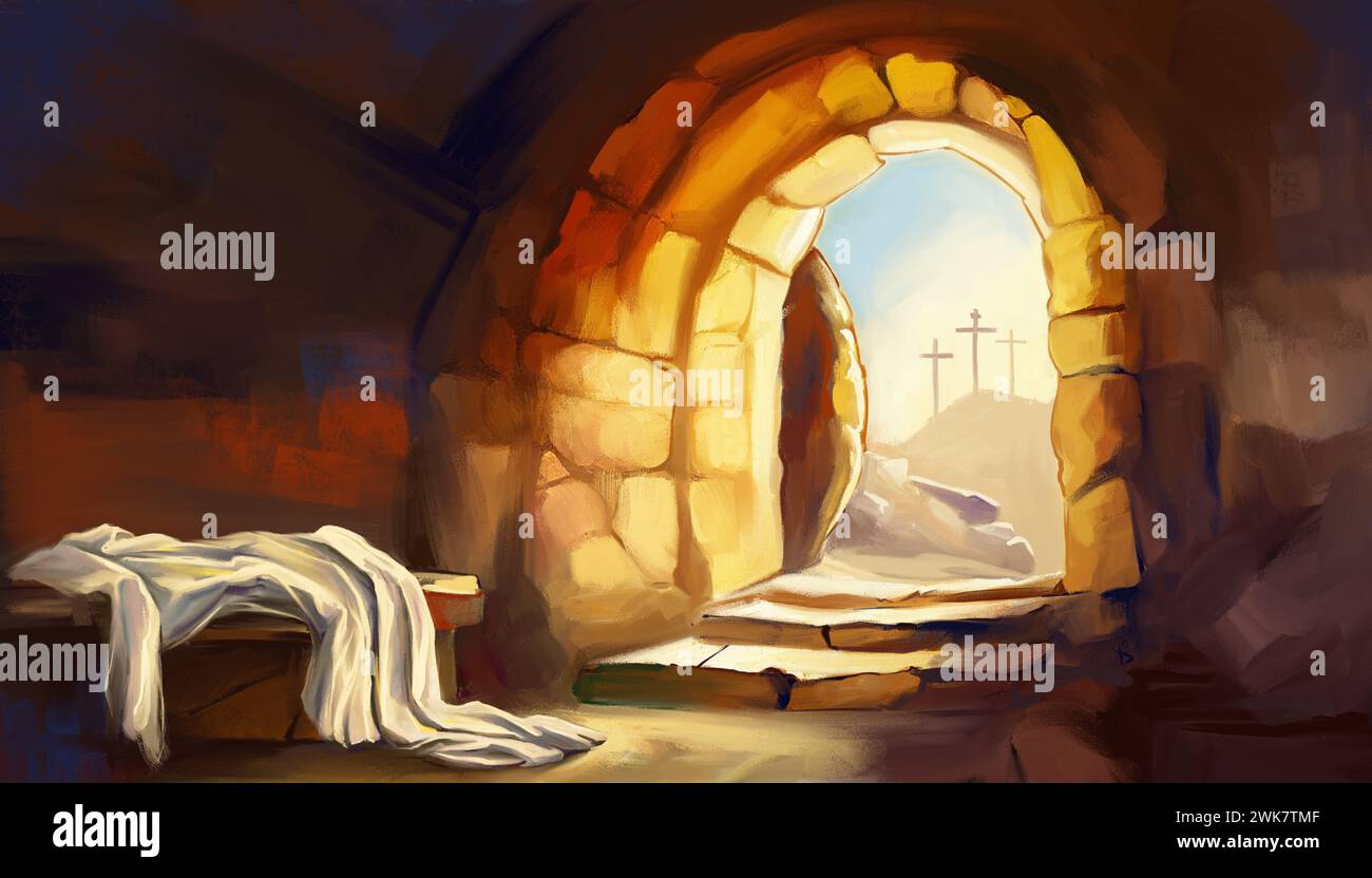 Jesus tomb drawing hi-res stock photography and images - Alamy