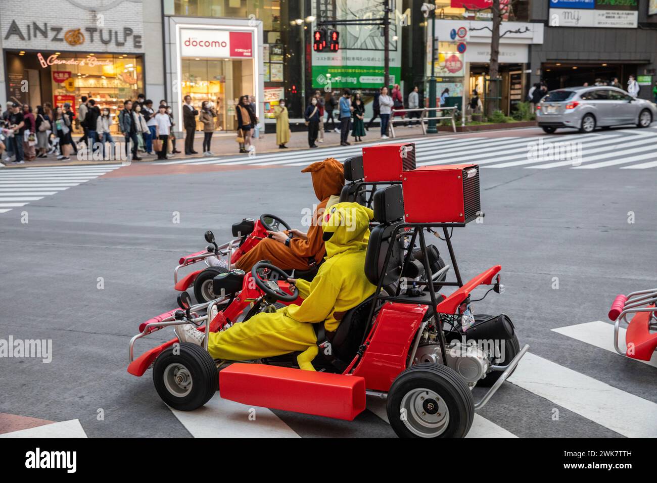 Street Kart driving tour in speed go karts on the streets of Shibuya in ...
