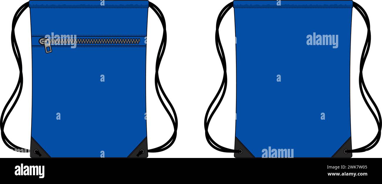 Black drawstring bag Stock Vector Images - Alamy