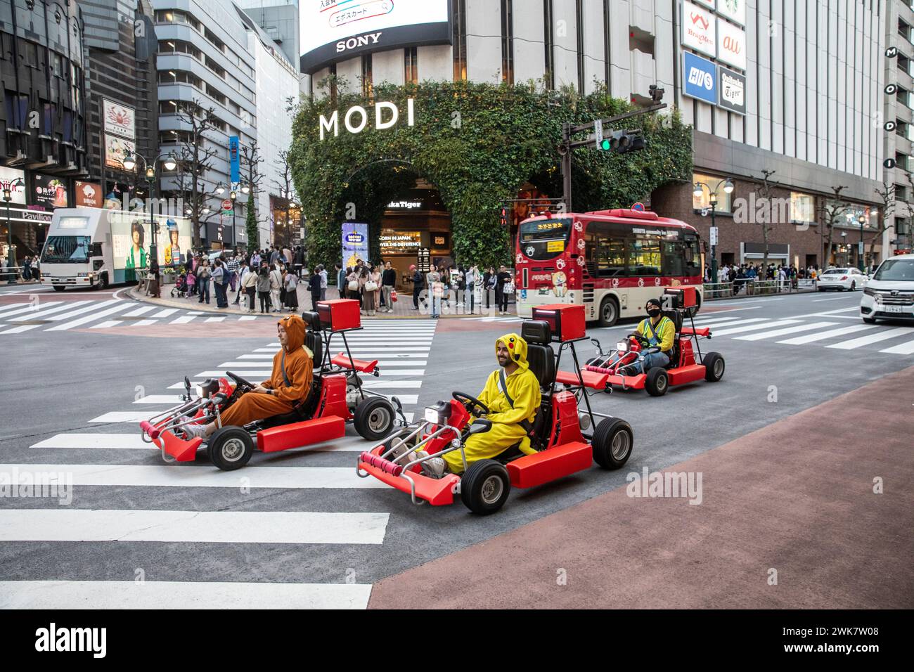 Street Kart Driving Tour In Speed Go Karts On The Streets Of Shibuya In Tokyo April 2023 Fun