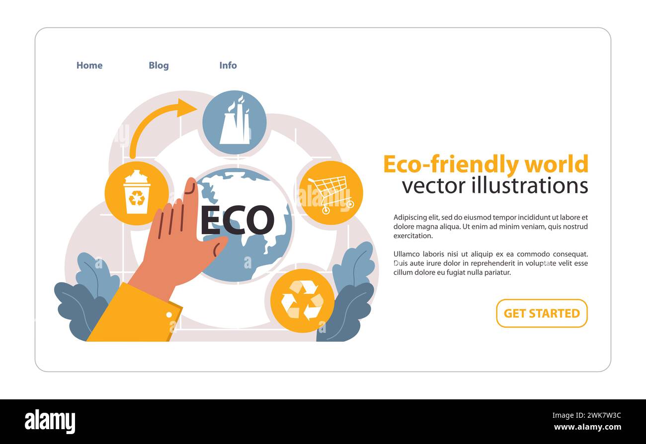 SDG or sustainable development goal web banner or landing page ...