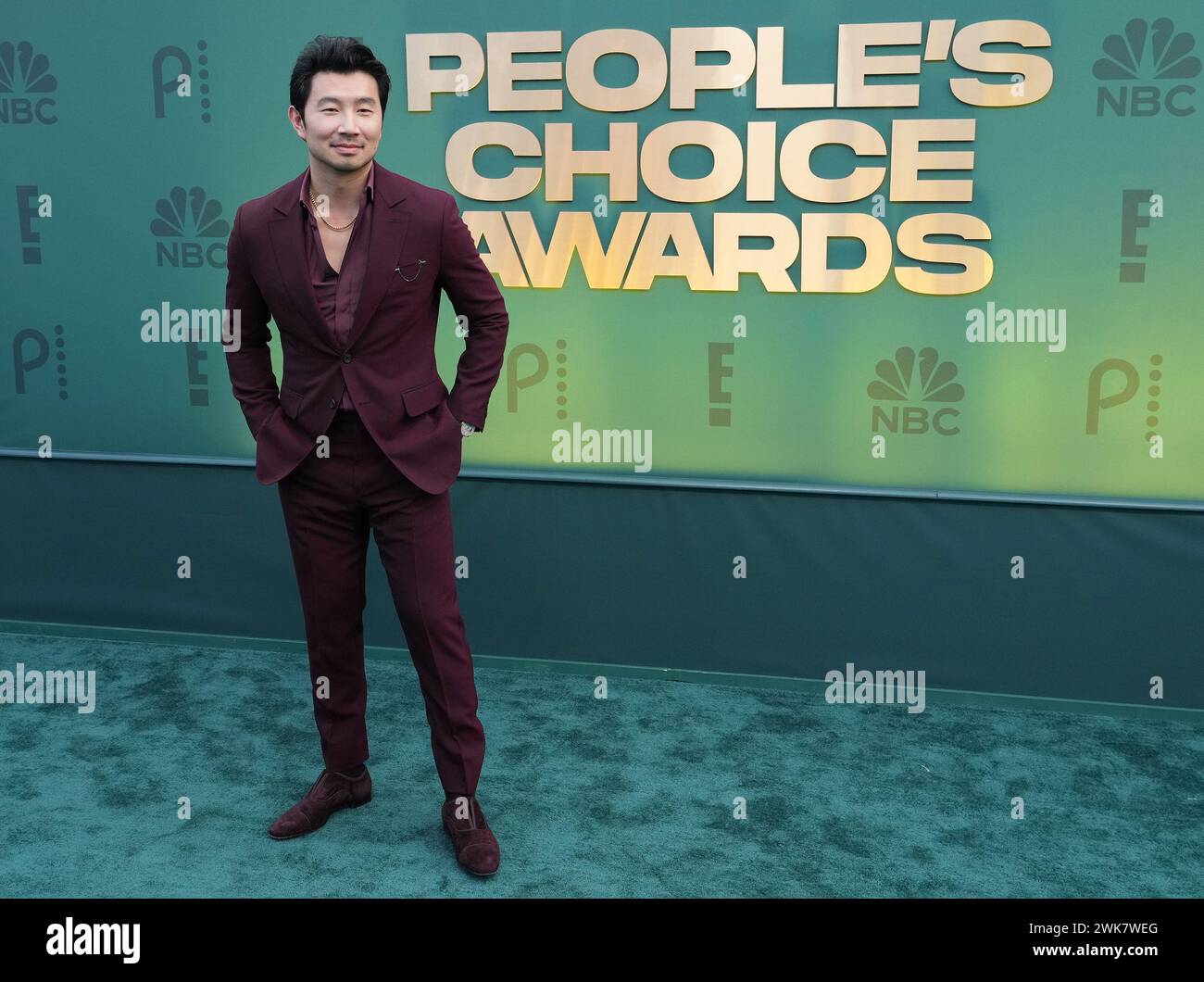 Los Angeles, USA. 18th Feb, 2024. Simu Liu walking on the red carpet at ...