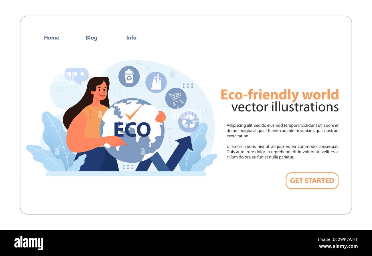 SDG or sustainable development goal web banner or landing page ...