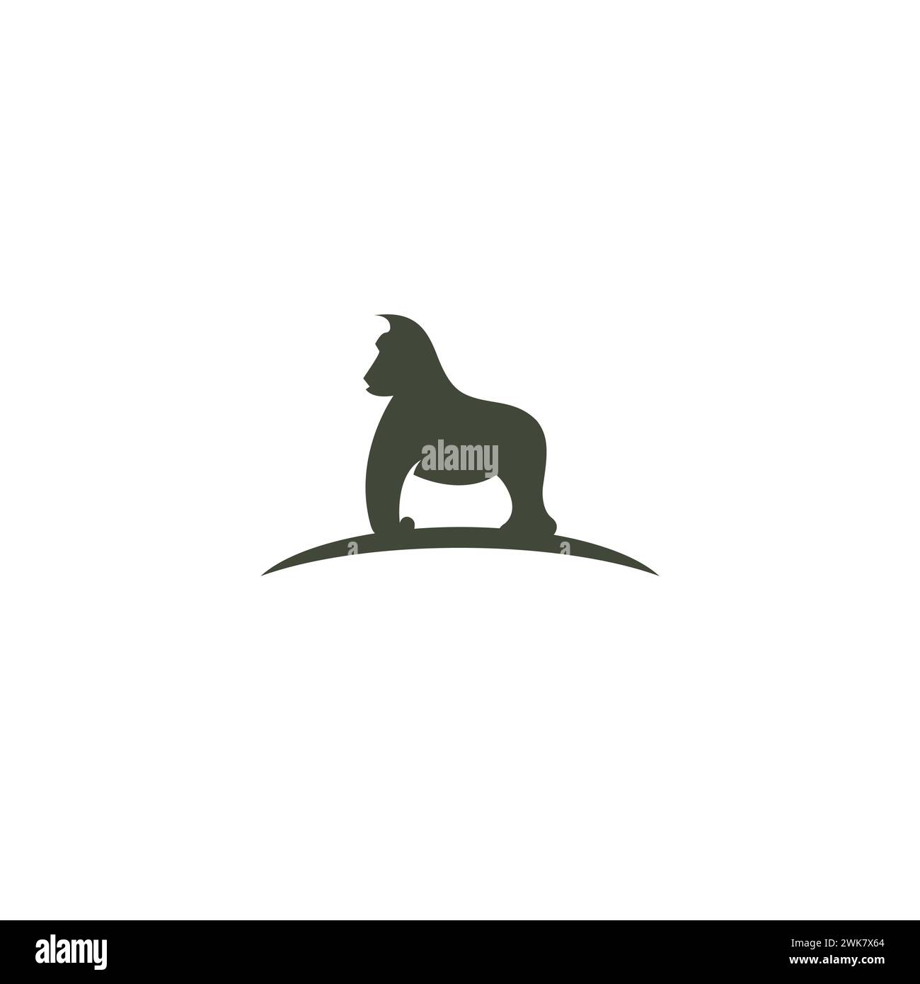 Gorilla Logo Simple. Monkey logo Stock Vector Image & Art - Alamy