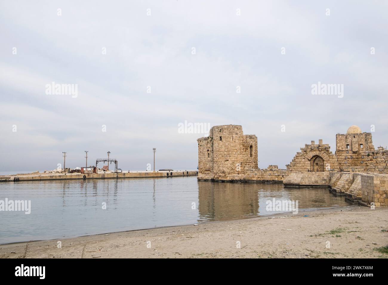Lebanon, Saida, sea castle Stock Photo - Alamy