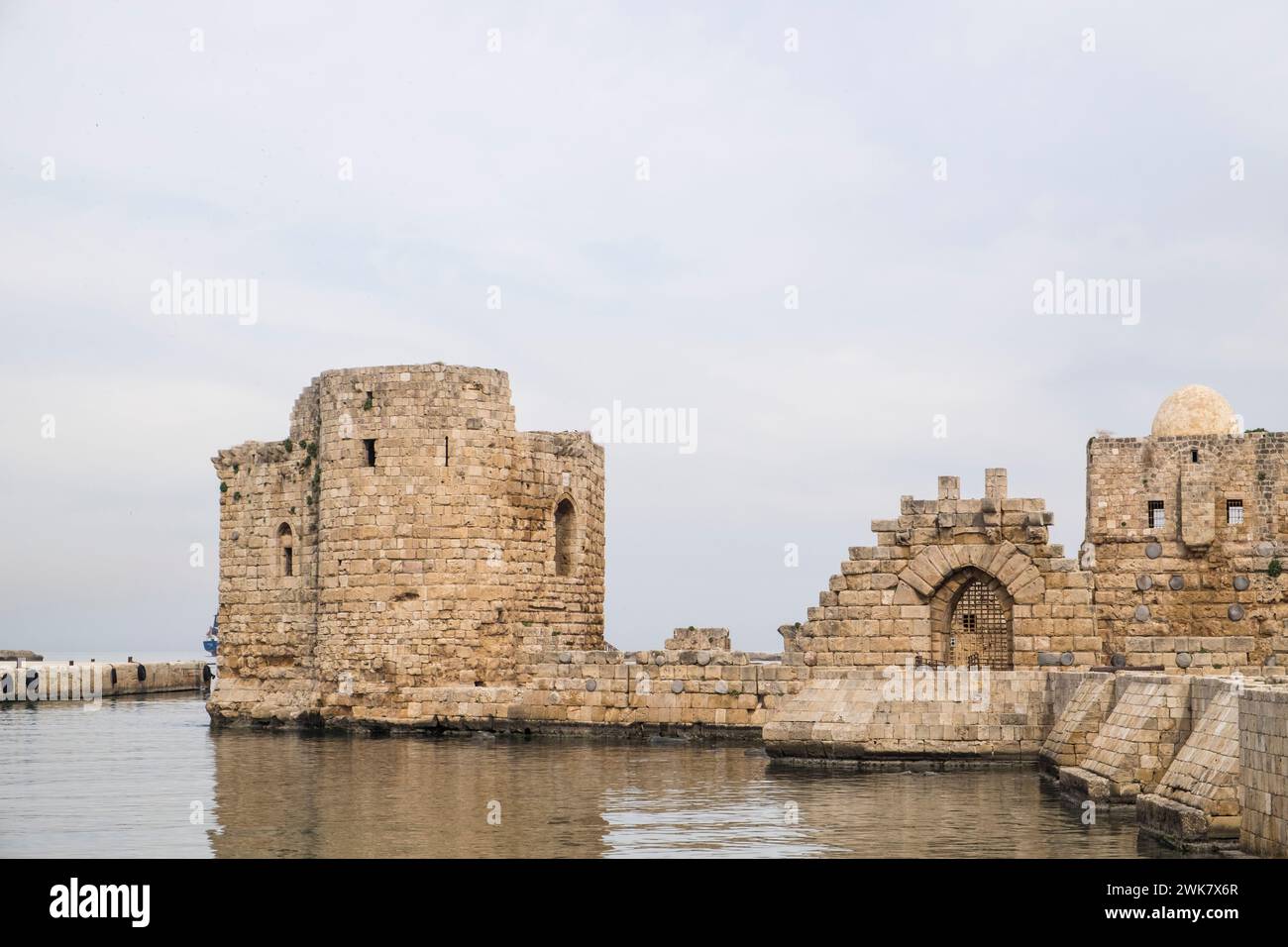Lebanon, Saida, sea castle Stock Photo - Alamy