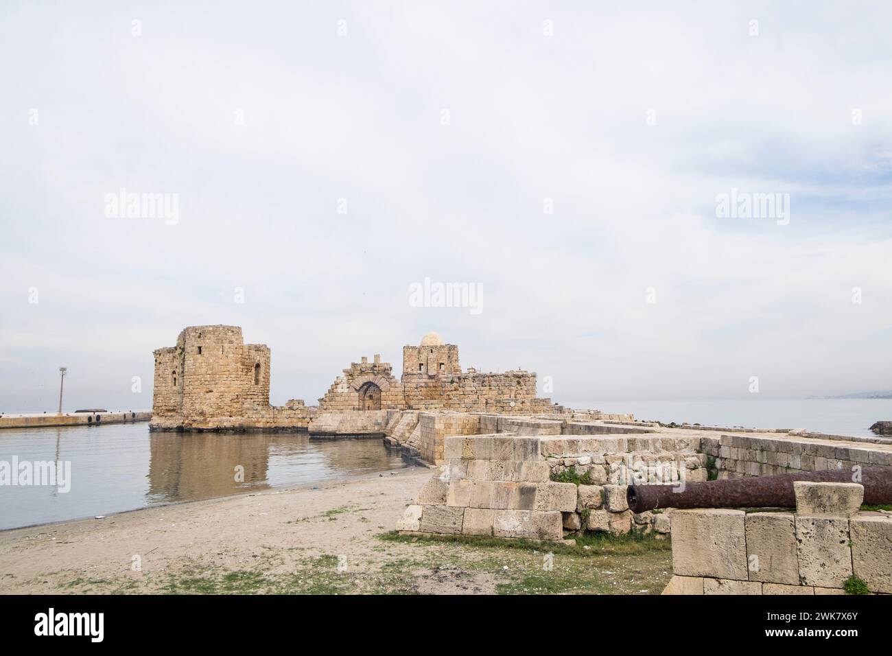 Lebanon, Saida, sea castle Stock Photo - Alamy
