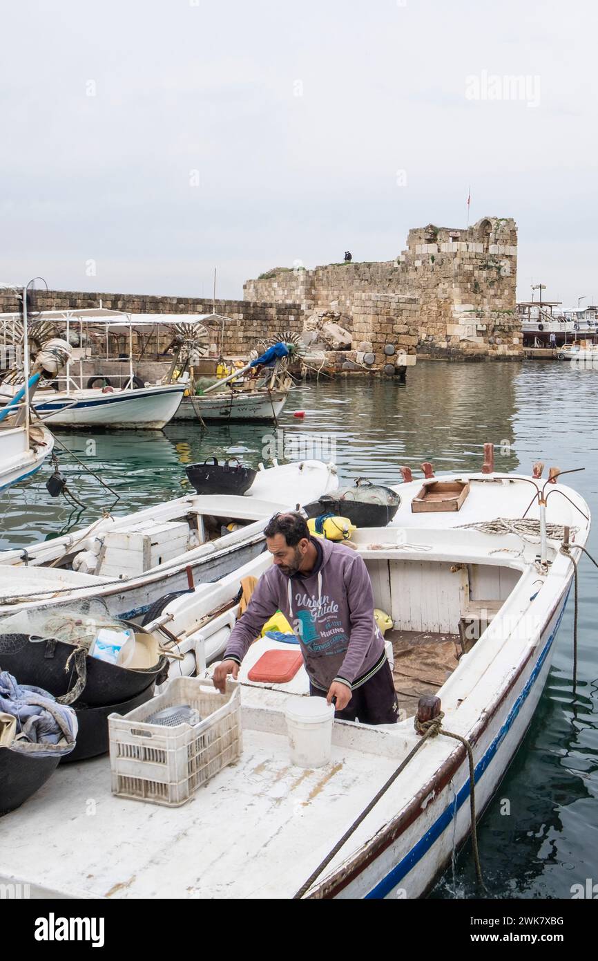 Lebanon, Jebeil, Byblos, seaport Stock Photo - Alamy